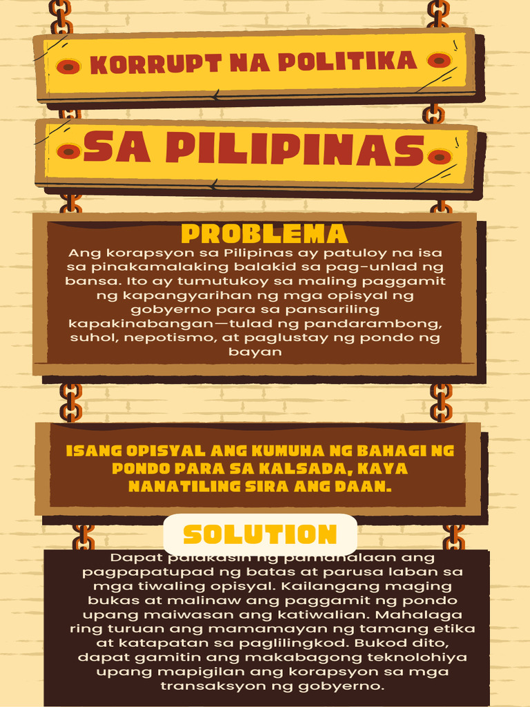 Panghalip Na Panao Filipino Educational Infographic in in Brown and ...