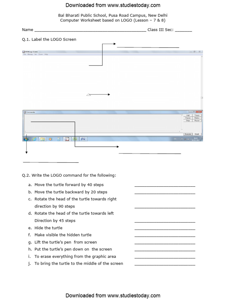 CBSE Class 3 Computer Practice Worksheet 4 | PDF | Chess Theory | Chess