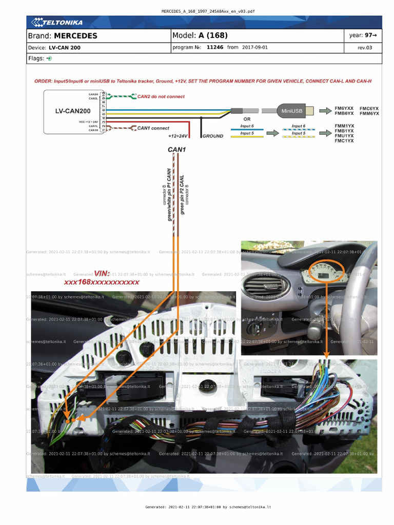 MERCEDES A 168 1997 v03 en | PDF