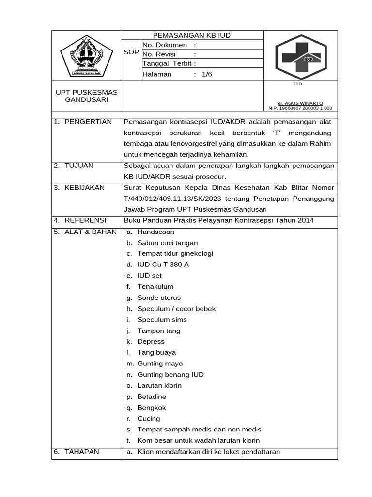 Panduan Pemasangan KB IUD yang Aman | PDF