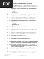 Essential 201 Files Documentation Checklist | PDF