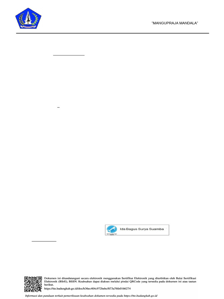 Contoh surat dari setda | PDF