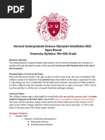 Cambridge O Level Chemistry 5070 Syllabus | PDF | Chemistry | Chemical ...