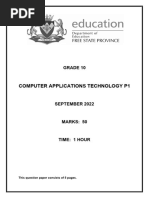 Grade 12 CAT P1 Exam Paper 2025 | PDF | Html Element | Spreadsheet