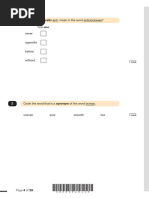 KS2 English SPAG Paper 1 2025 | PDF | Sentence (Linguistics) | Clause