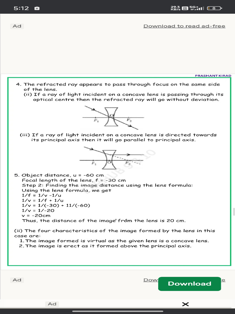 Note Class 10 Science 2 | PDF