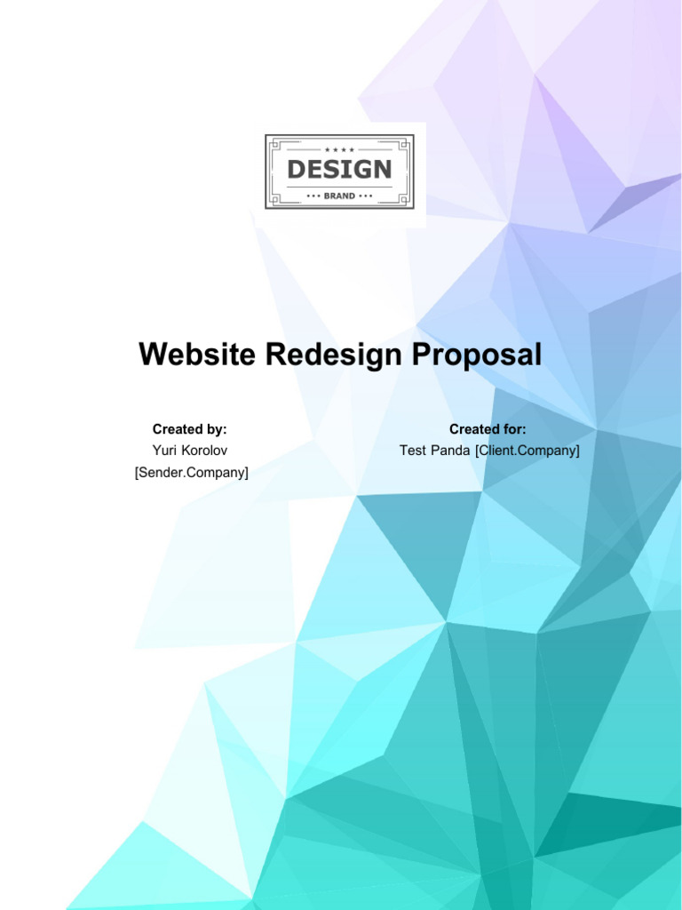 Website Redesign Proposal | PDF | Websites | Internet