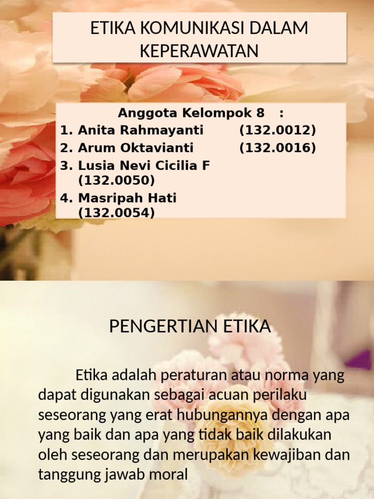 Ppt Kel 8 Komunikasi | PDF
