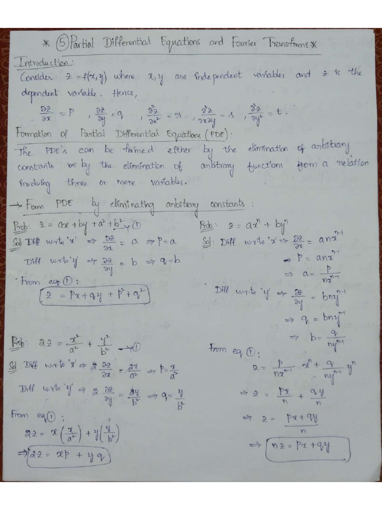 Pde Notes 1 Pdf
