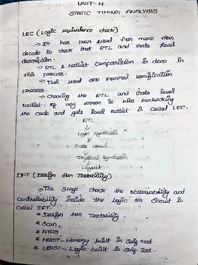 Unit 4 Synthesis Sta Handwritten Notes | PDF