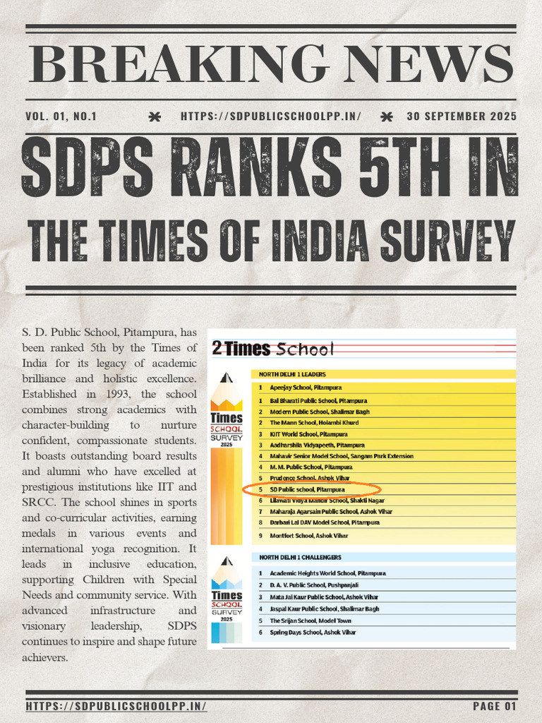SD Public School Achievements & Updates | PDF | Behavior Modification ...