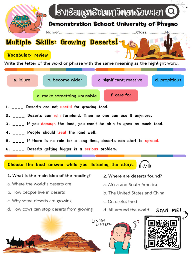 Growing Deserts | PDF | Desert | Idiom