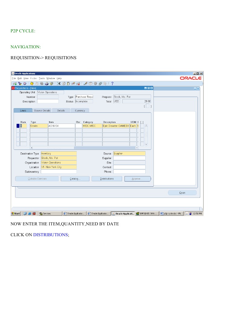 Requisition - Requisitions: P2P Cycle | PDF | Receipt | Services ...