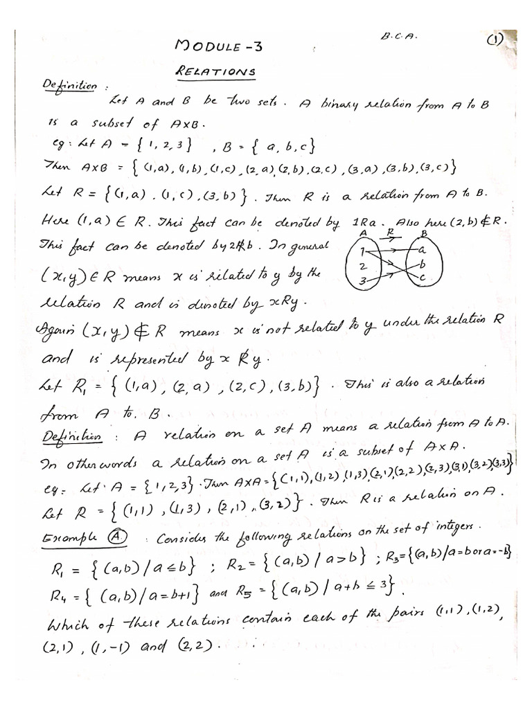 Relation Notes | PDF