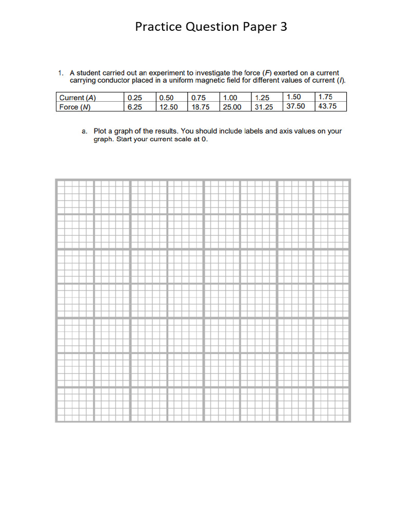 Practise Paper 3 | PDF