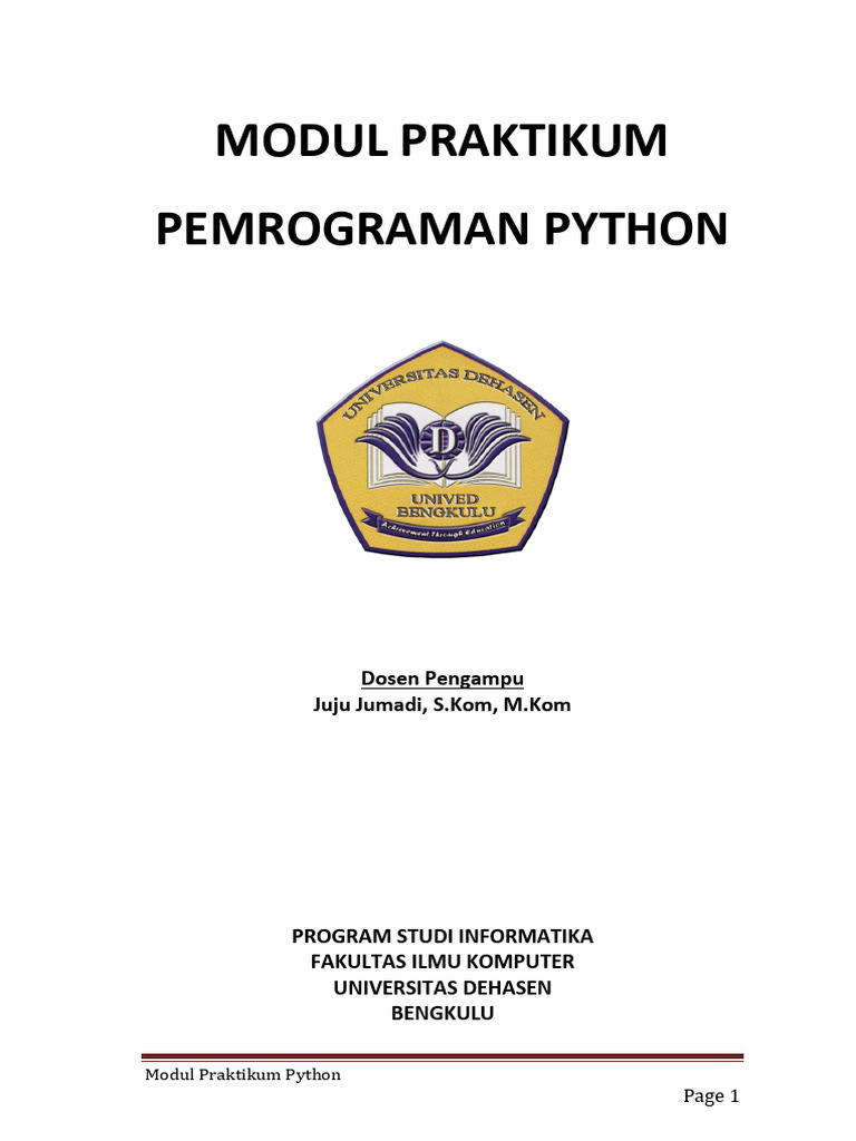 Modul Praktikum Python | PDF
