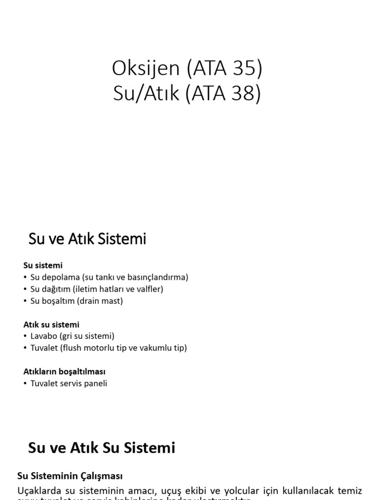 13 - Oksijen (ATA 35) - SuAtık (ATA 38) | PDF