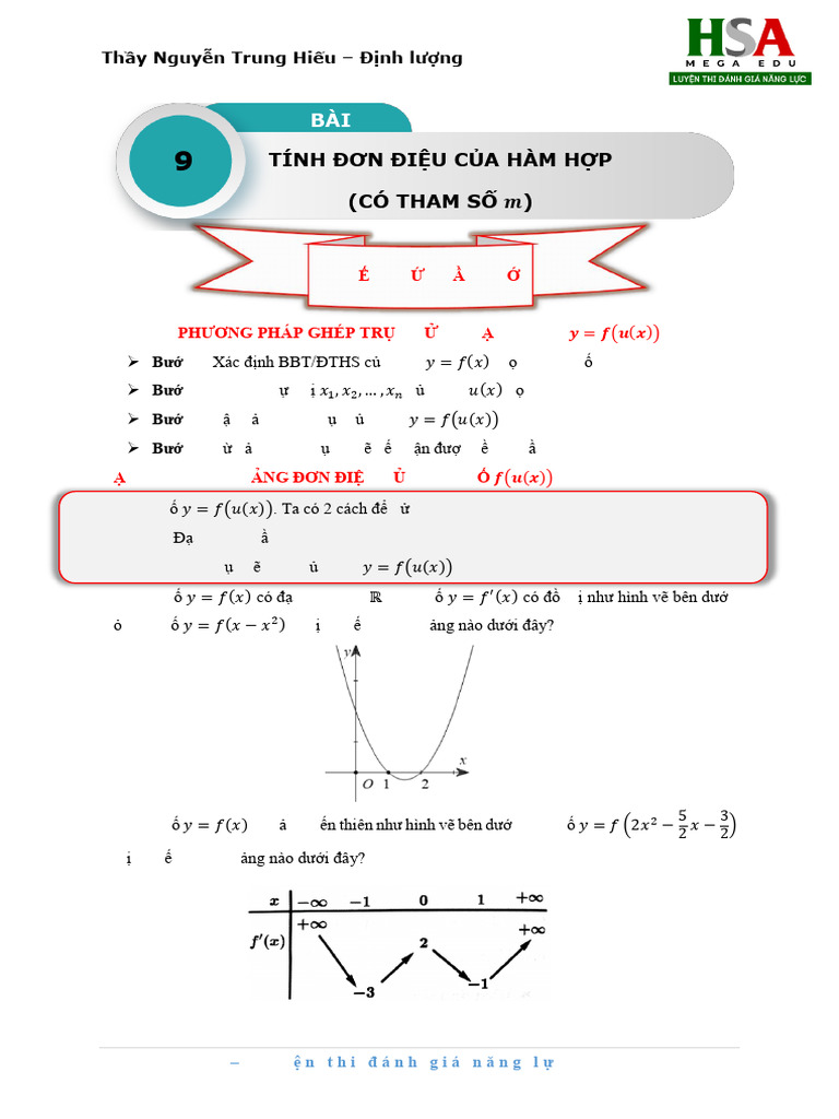 Bai 9 Co Tham So Don Dieu Ham Hop 1 Ngay 1308pdf - 20250815154842 | PDF