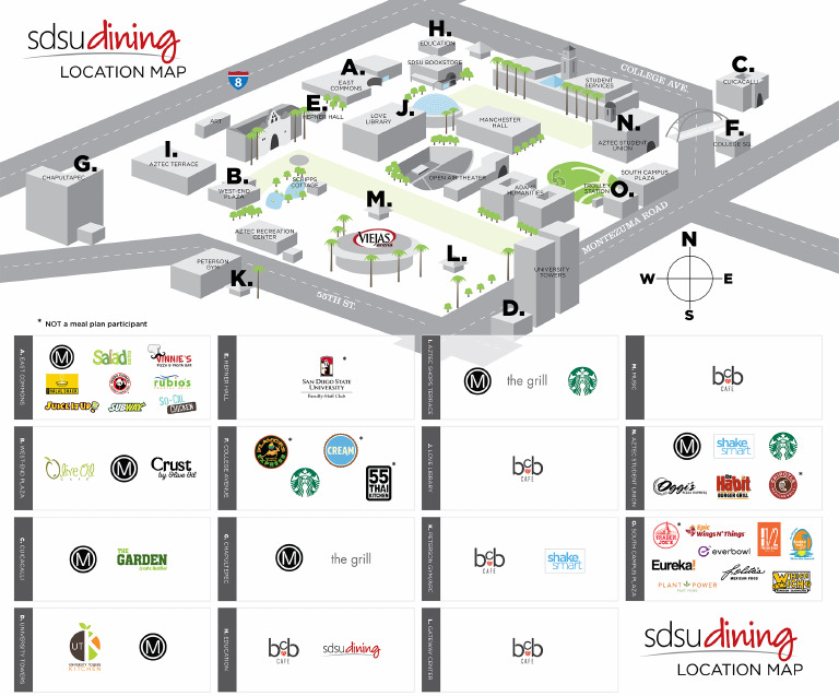 Sdsu Directional Map | PDF