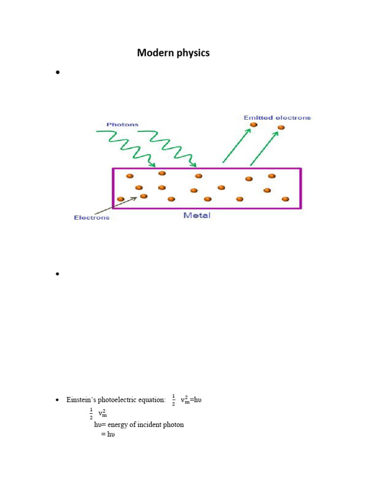 Modern P ... 1 | PDF | Photoelectric Effect | Electron