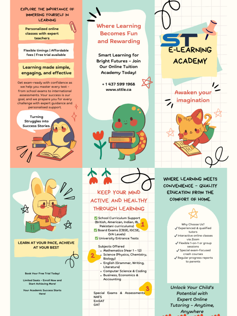 The Importance of Reading Brochure | PDF | Schools | Educational Technology