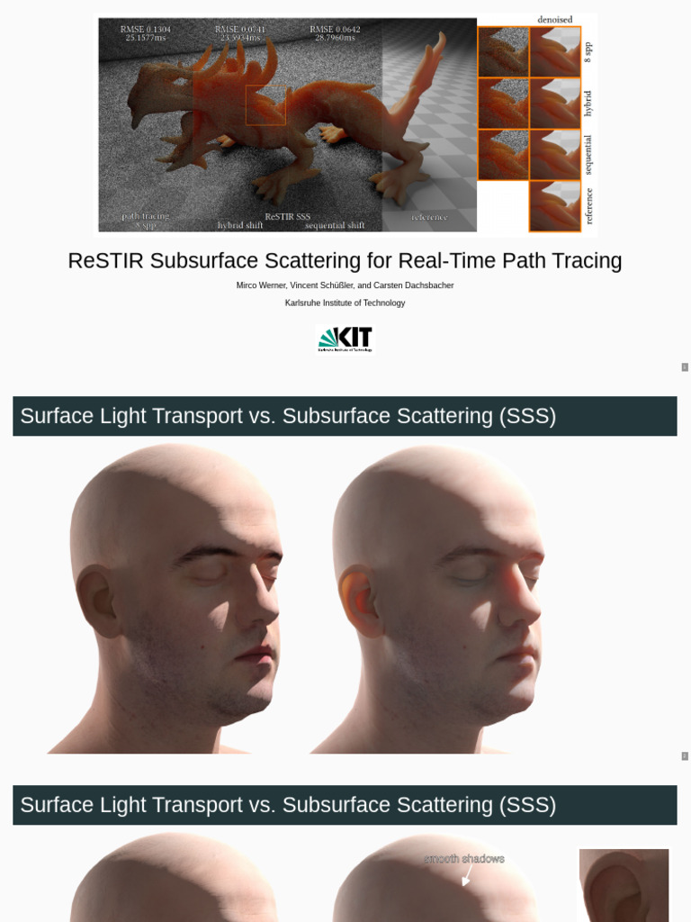 ReSTIR Subsurface Scattering For Real-Time Path Tracin | PDF | Computer ...
