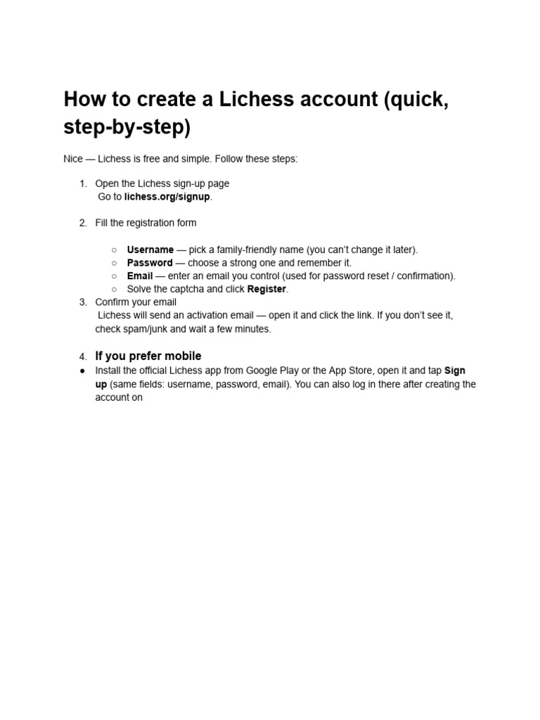 Lichess Id | PDF