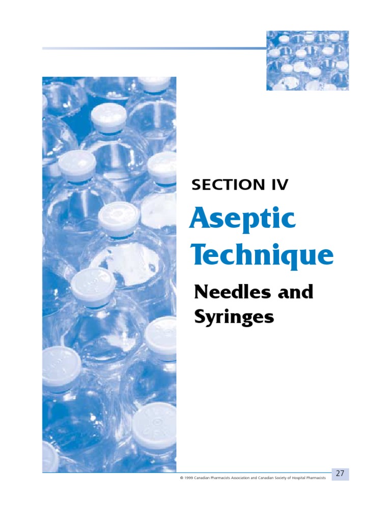 Aseptic Techniques | Syringe | Equipment