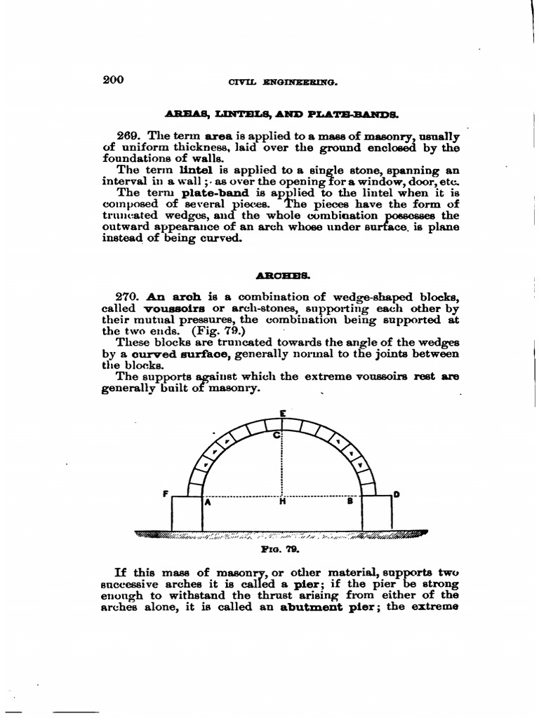 Civil Engineering - Arches - J.B. Wheeler | PDF