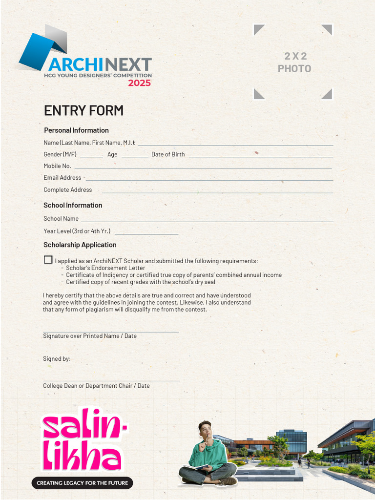 A2025 Entry Form | PDF