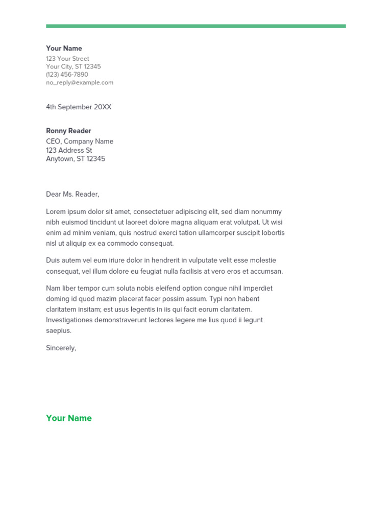 Letter 1 | PDF
