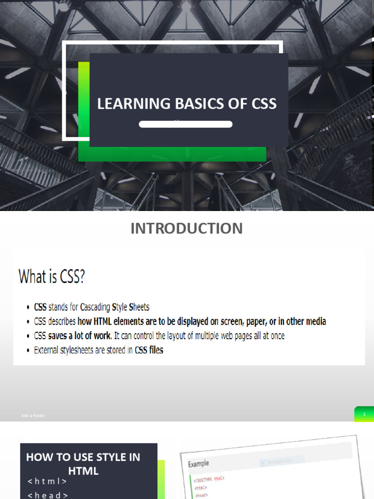 Learning Basics of CSS: Bsit 4 Semester | PDF