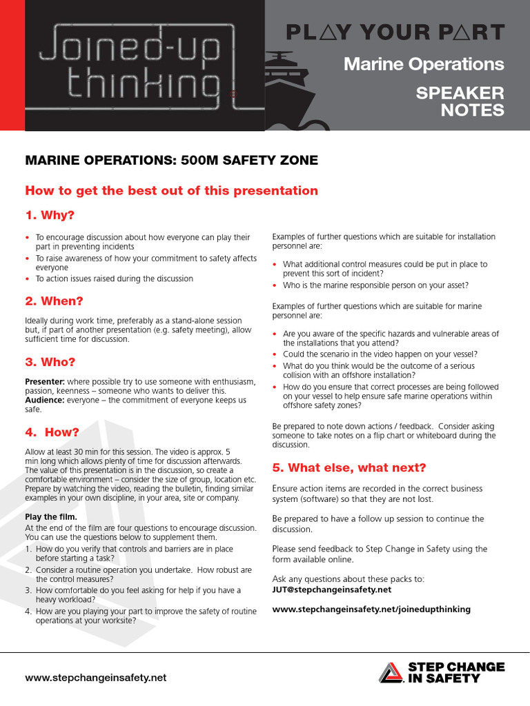 JuT Marine Speaker Notes | PDF