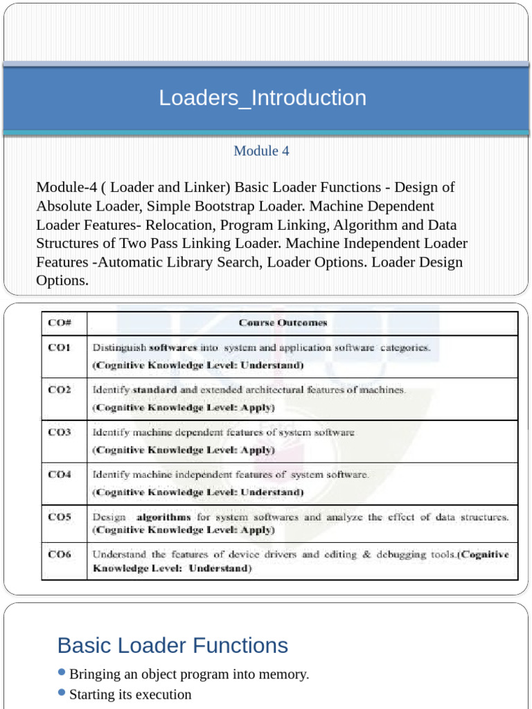 Absolute and Bootstrap Loader | PDF | Library (Computing) | Programming