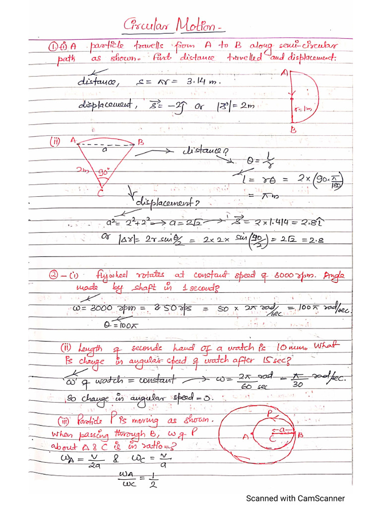 Circular Motion-Question Bank | PDF