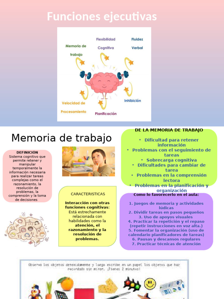 Estrategias para Mejorar Funciones Ejecutivas | PDF | Memoria de ...