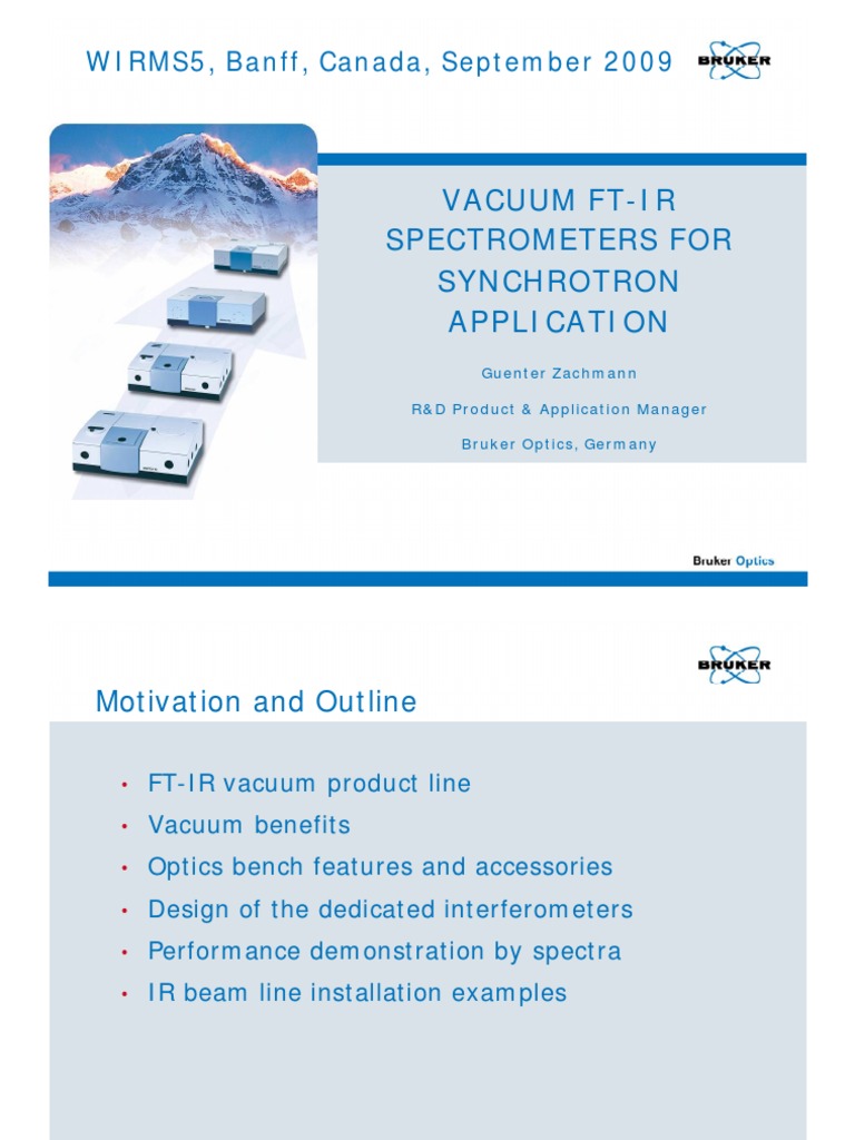 Bruker | PDF | Fourier Transform Infrared Spectroscopy | Interferometry