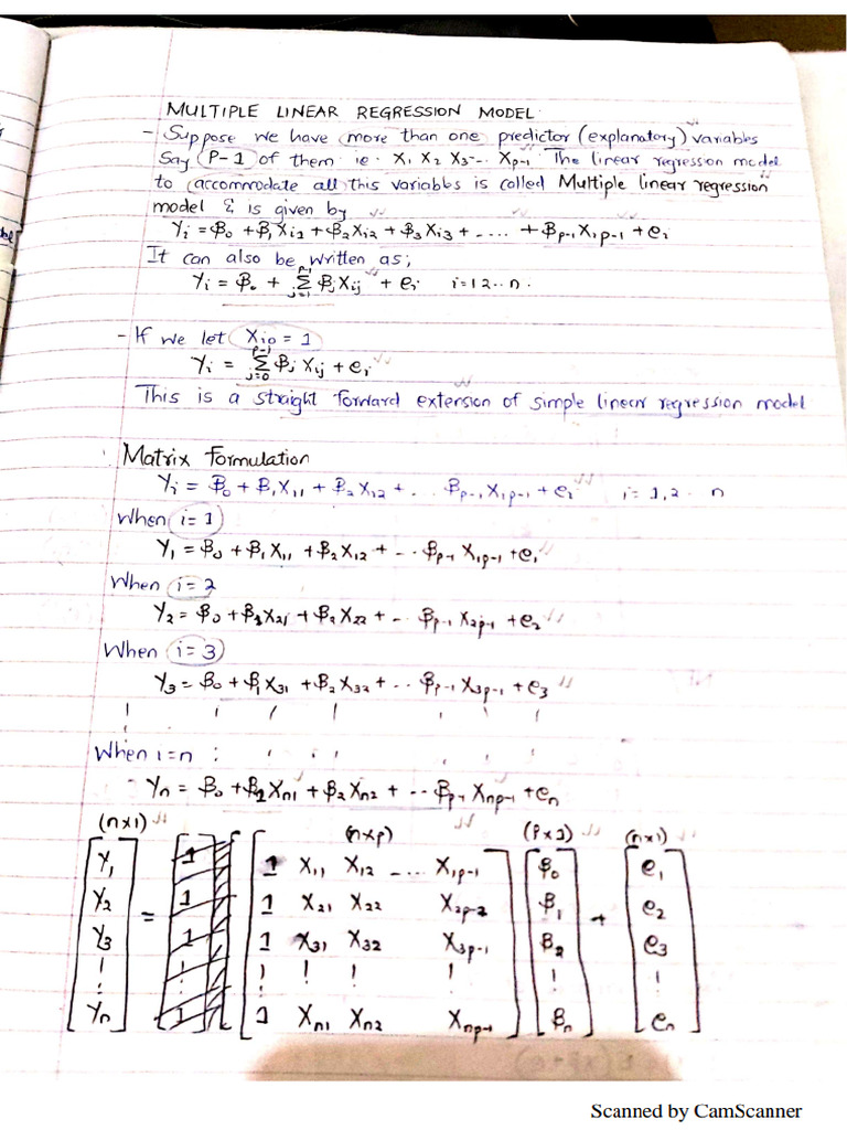 Multiple Linear Regression | PDF