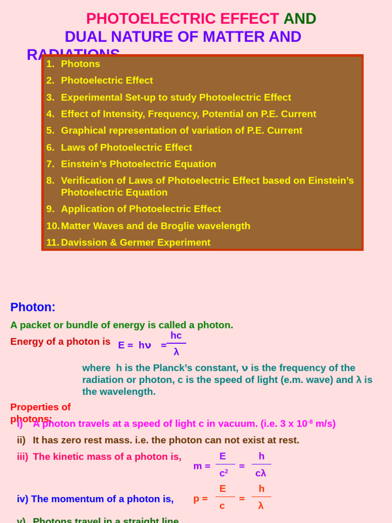 Photoelectric_effect_Dual_Nature_of_Matter_Radiations | PDF ...