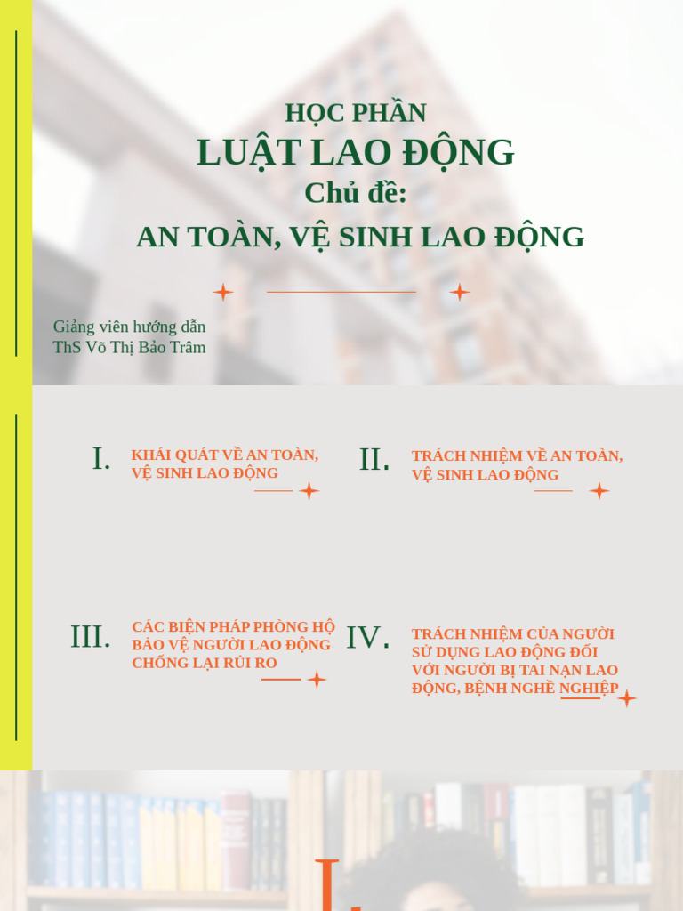 AN TOÀN VỆ SINH LAO ĐỘNG | PDF
