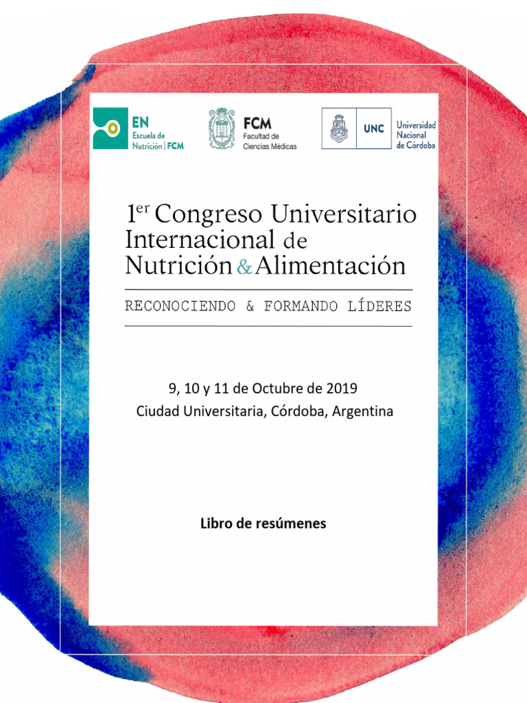 Libro de Resumenes CINA 2019 Mi Publicaci N | PDF | Medicina | Universidad