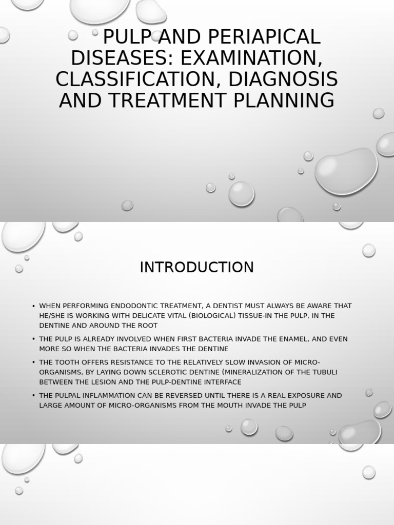 Pulp and Periapical Disease Diagnosis | PDF | Clinical Medicine | Mouth