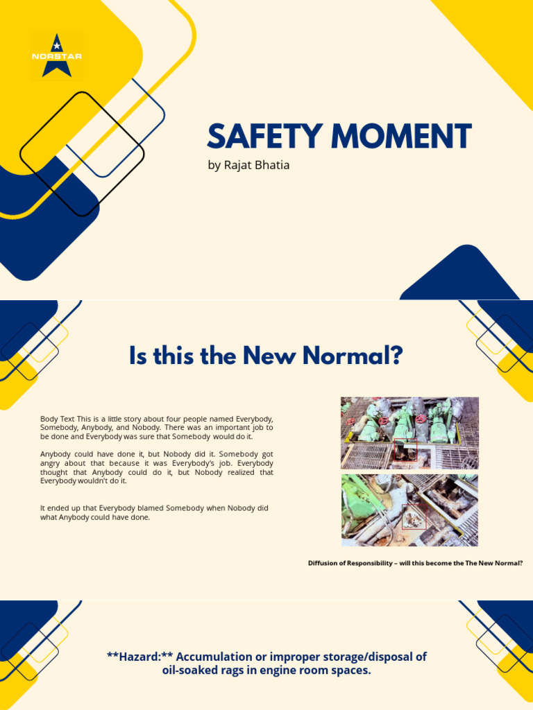Safety Moment Template New Normal by Rajat 1759201539673 | PDF ...