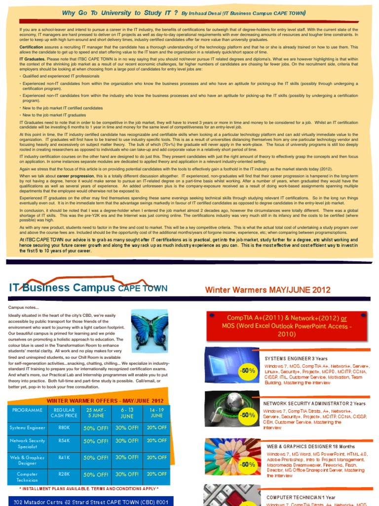 Flyer May Jun 2012 v4 | PDF | Comp Tia | Employment