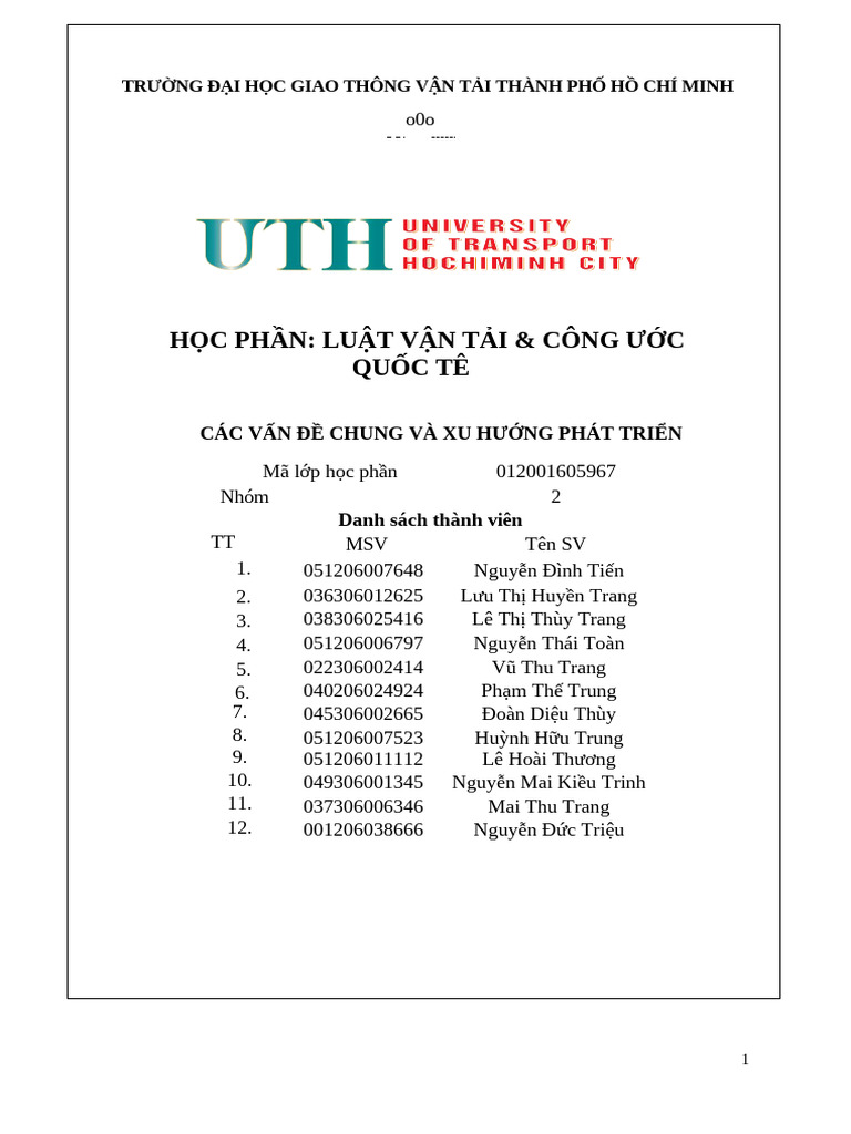 Bài báo cáo nhóm 2 | PDF