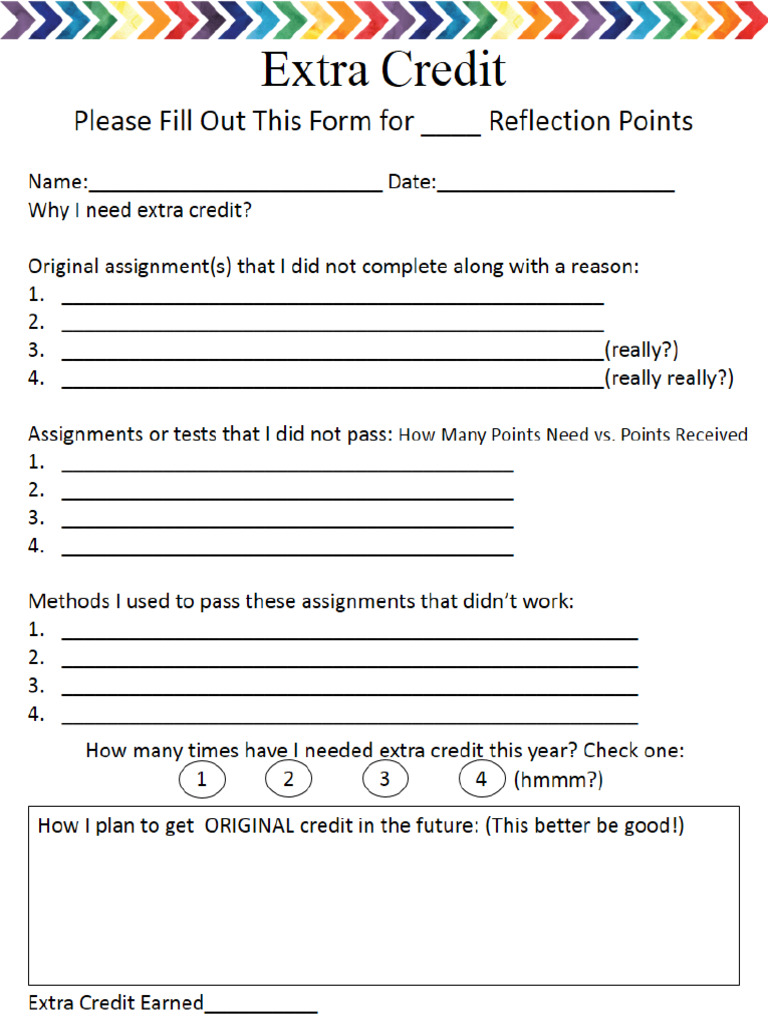 TPT Extra Credit PDF | PDF