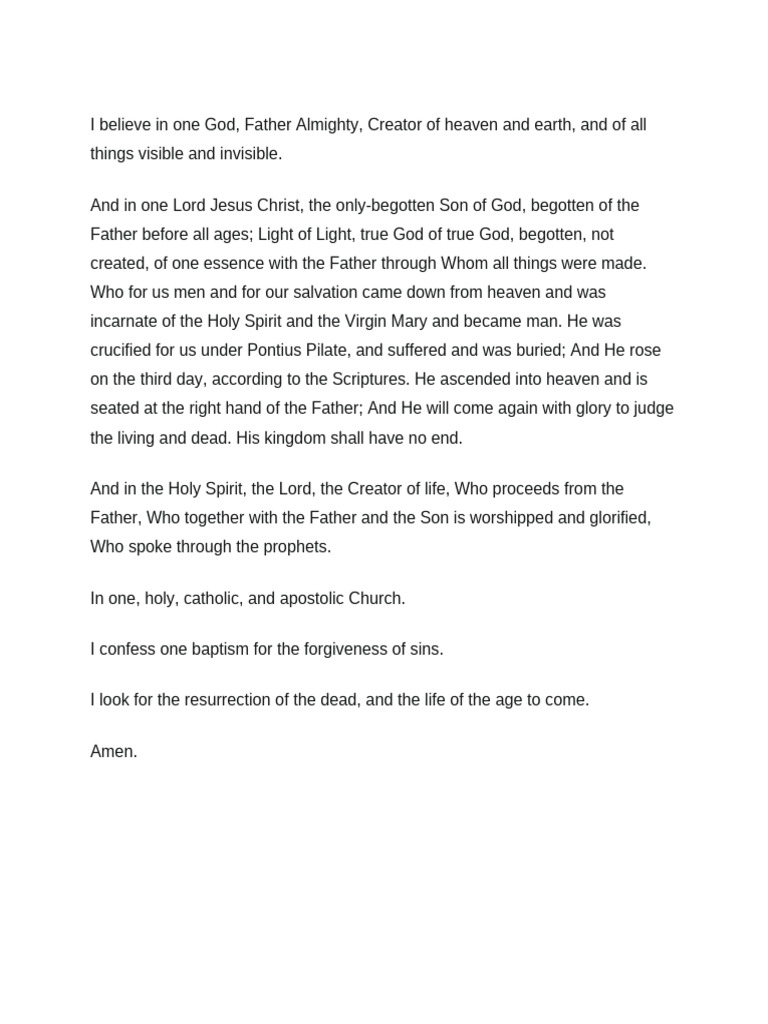 The creed | PDF