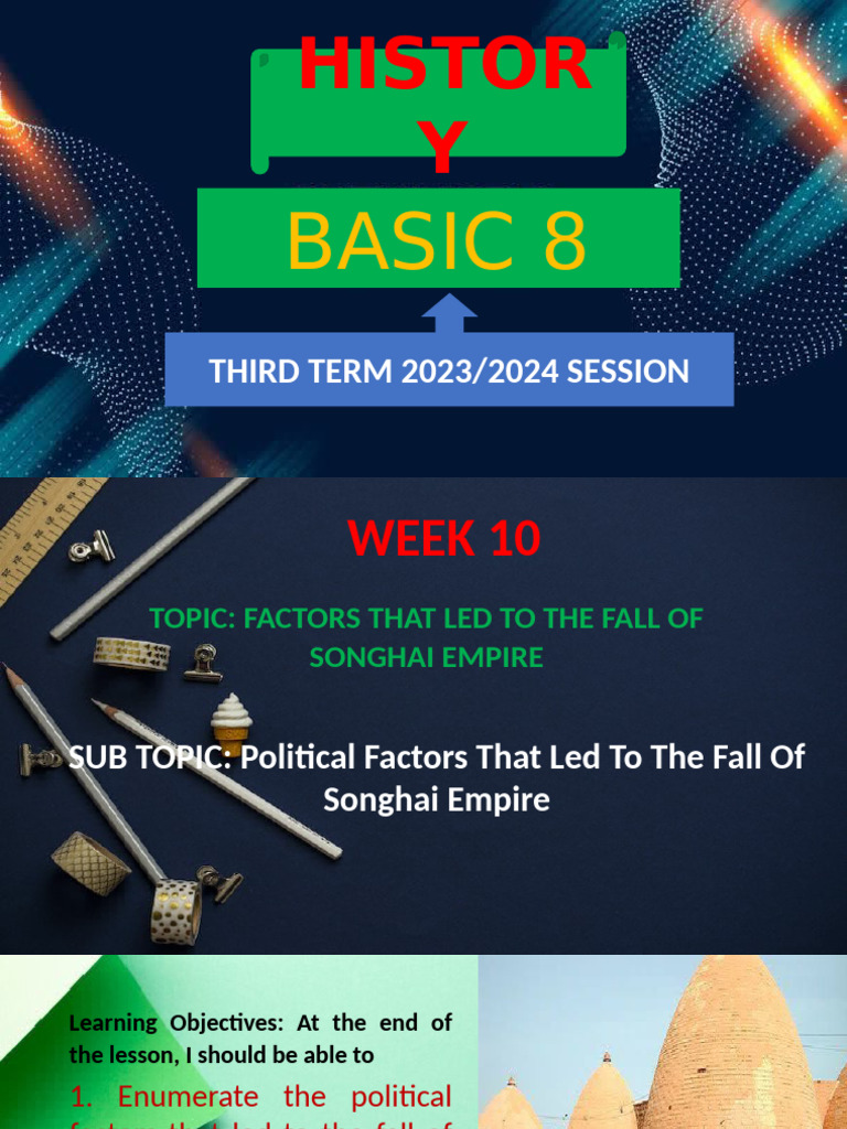 His WK 010 Basic 8 Third Term 2023 2024 | PDF