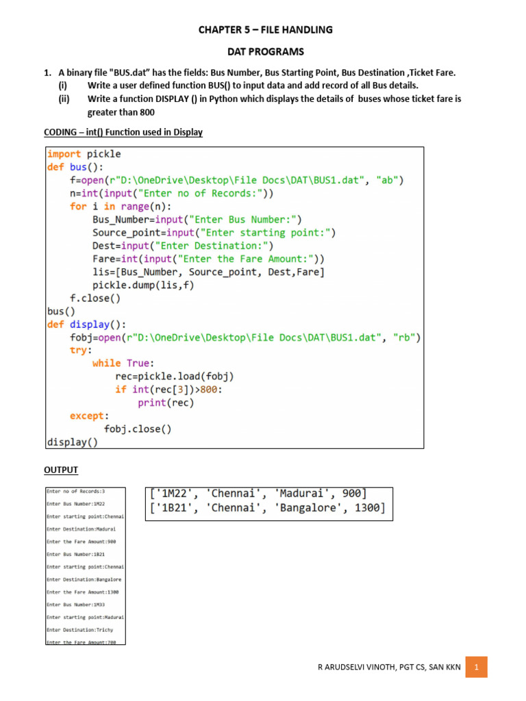 CH 5 - Updated DAT Programs | PDF | Parameter (Computer Programming ...