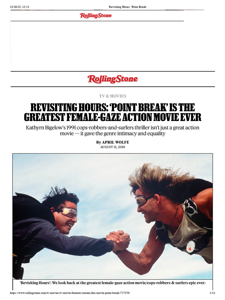 Point Break: The Female-Gaze Action Film | PDF